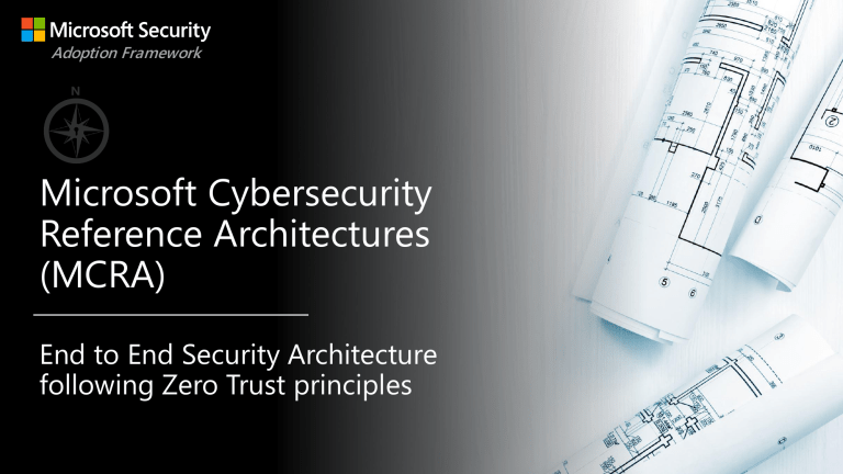 Microsoft Cybersecurity Reference Architecture (MCRA)