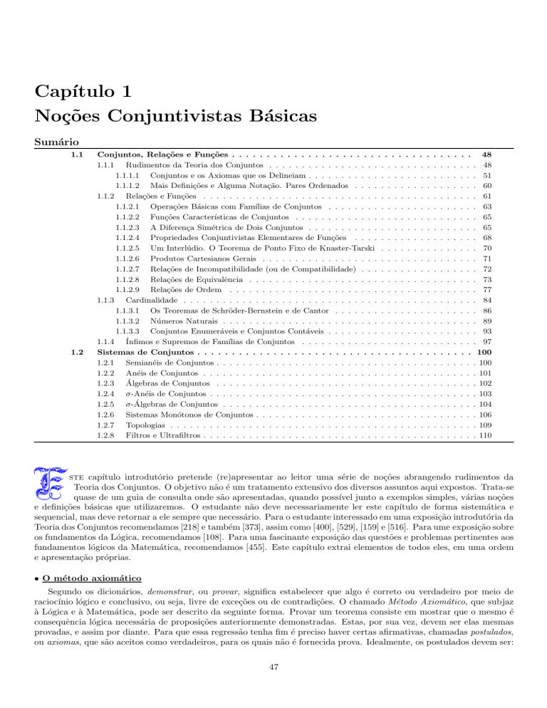 Fundamentos de la Teoría de Conjuntos: Nociones Conjuntivistas