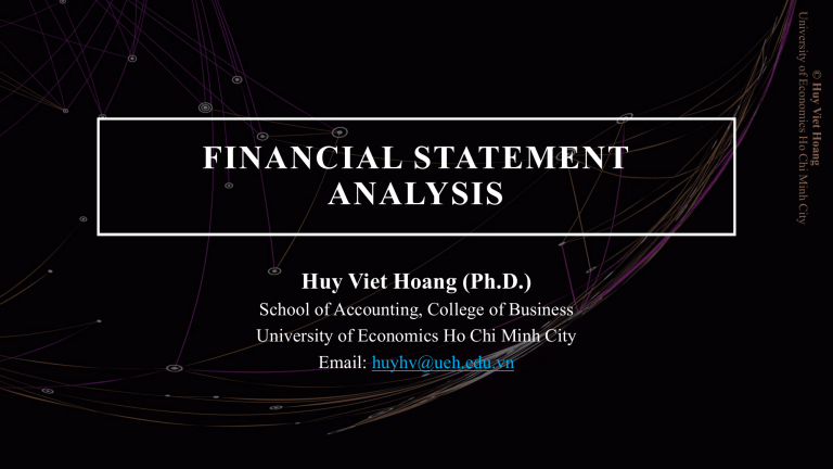 Financial Statement Analysis Overview