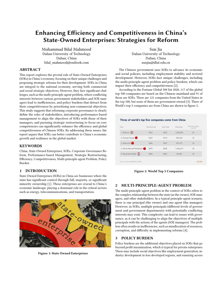 China SOE Reform: Efficiency & Competitiveness Strategies