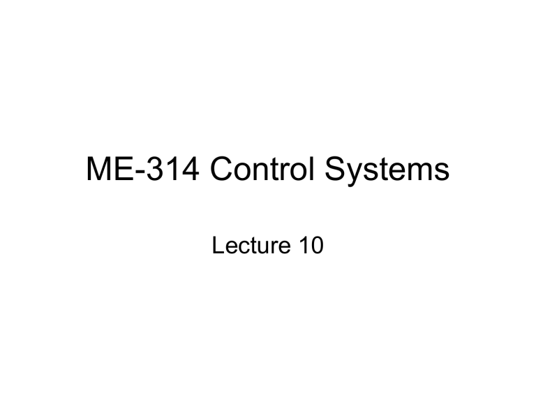 Control Systems: Underdamped Second Order Systems