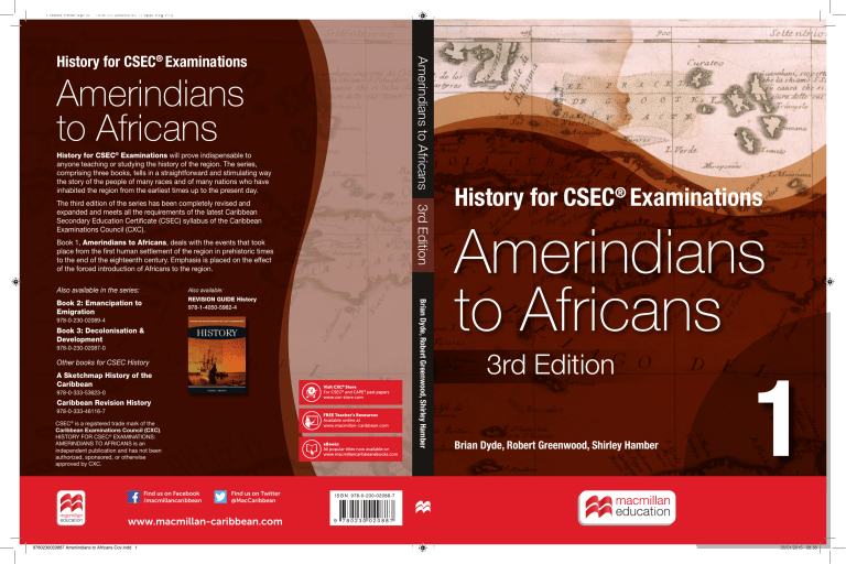 Amerindians to Africans: CSEC History Textbook