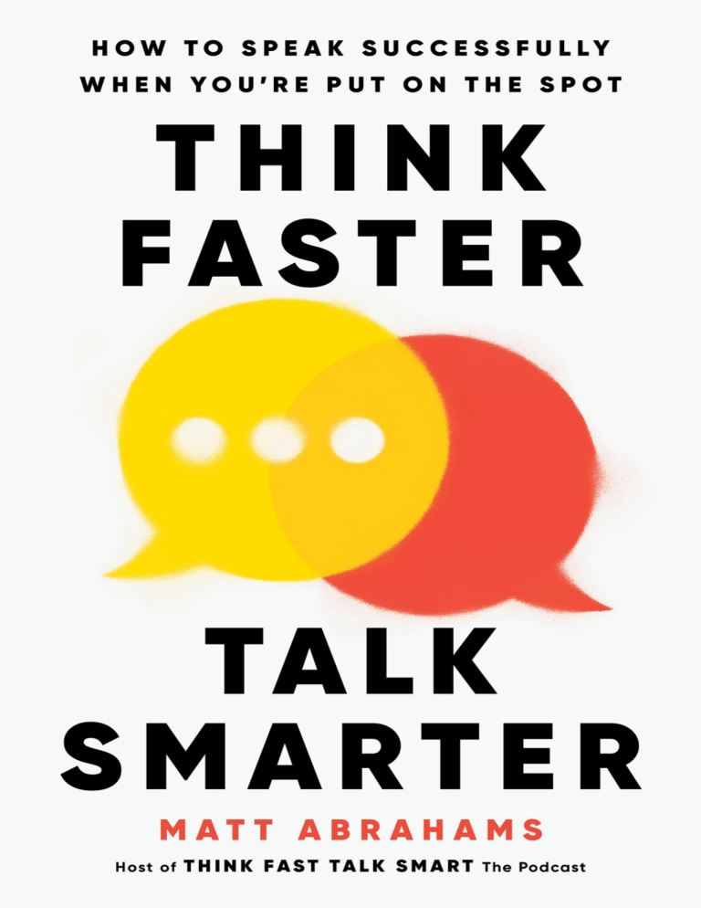 Think Faster, Talk Smarter: Improve Spontaneous Speaking