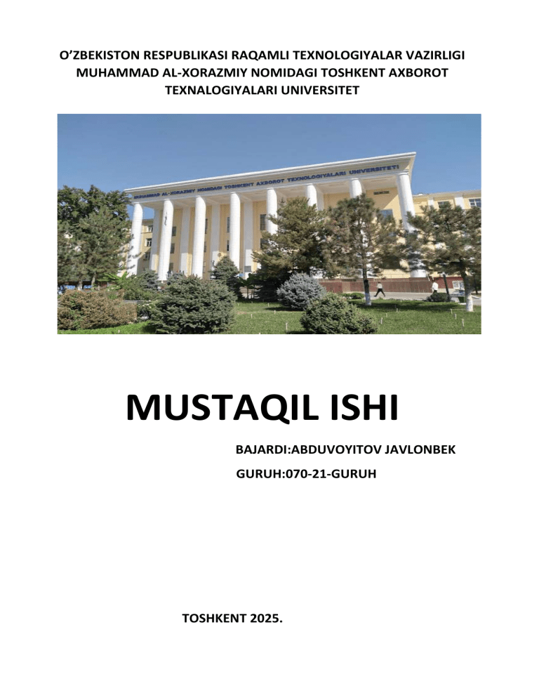 O'zbekistonda suv huquqi: Mustaqil o'rganish