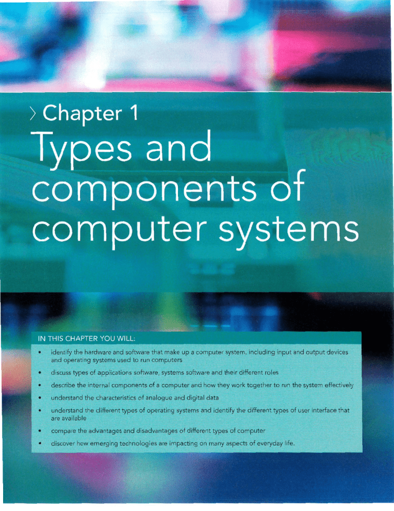 Computer Systems: Types and Components - IGCSE ICT Coursebook