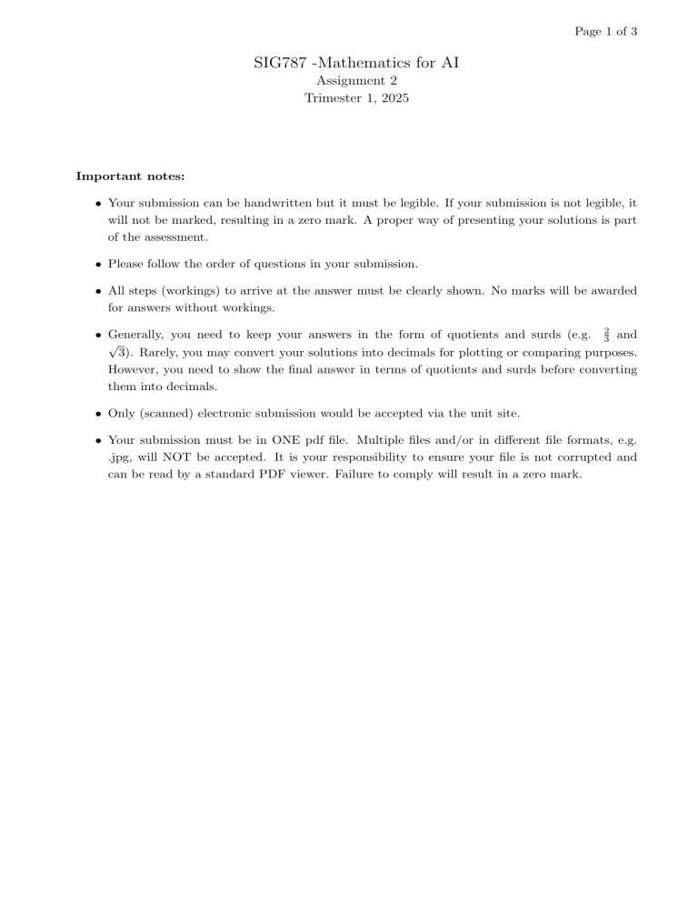 Linear Algebra Assignment: Matrices, Eigenvalues, SVD