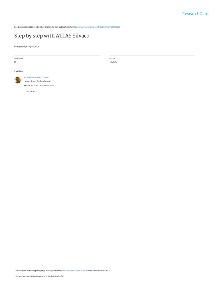 ATLAS Silvaco Tutorial: Step-by-Step Guide