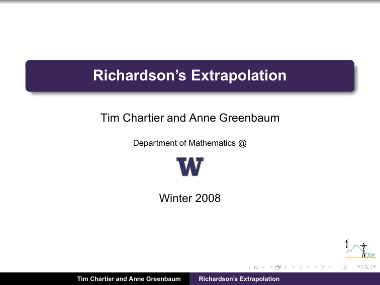 Richardson Extrapolation: Numerical Methods & Error Analysis