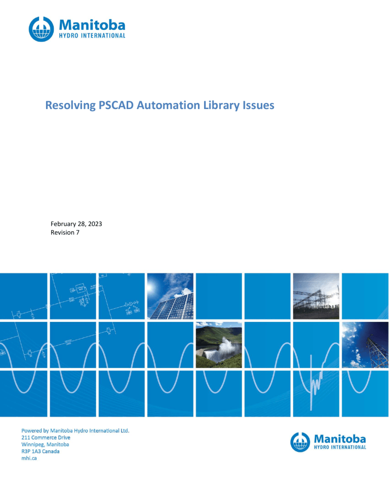 PSCAD Automation Library Issues: Troubleshooting Guide