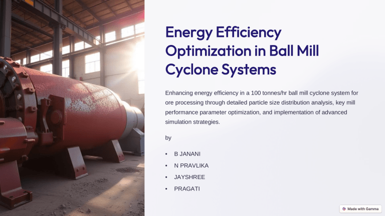 Ball Mill Cyclone Energy Efficiency Optimization