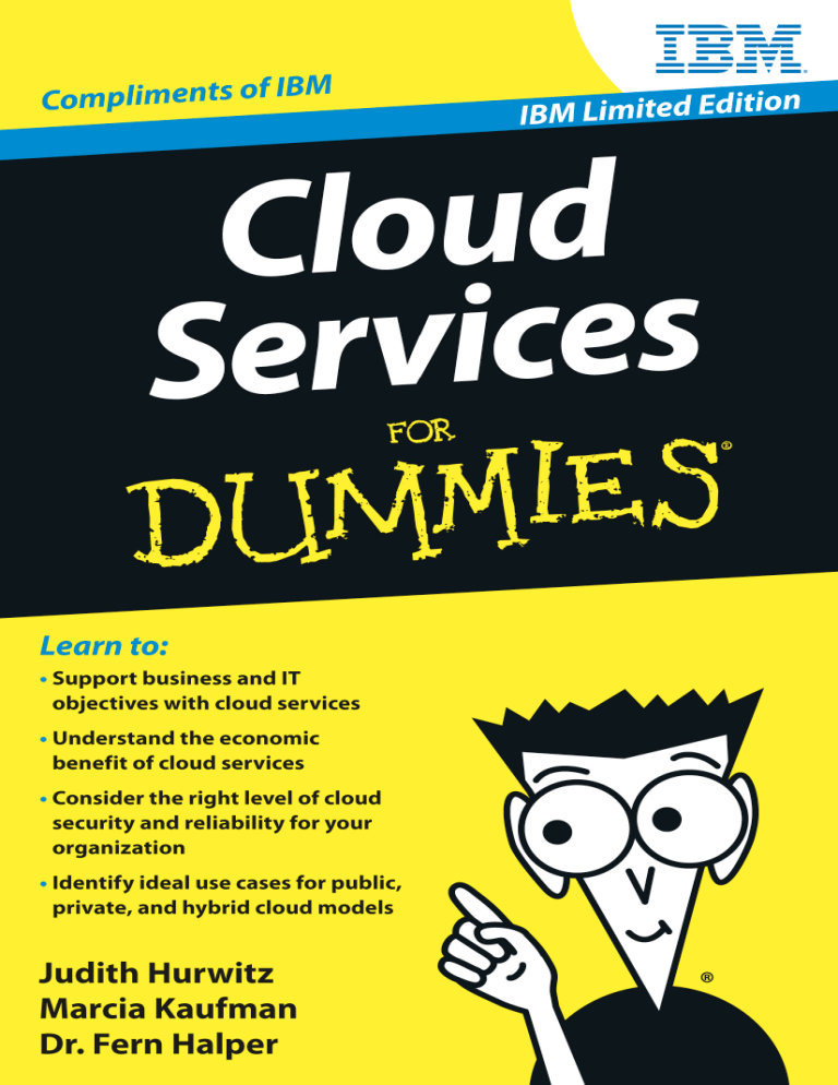 Cloud Services For Dummies, IBM Limited Edition