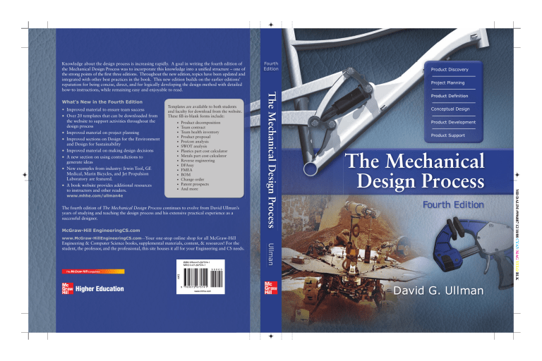 Mechanical Design Process Textbook, 4th Edition