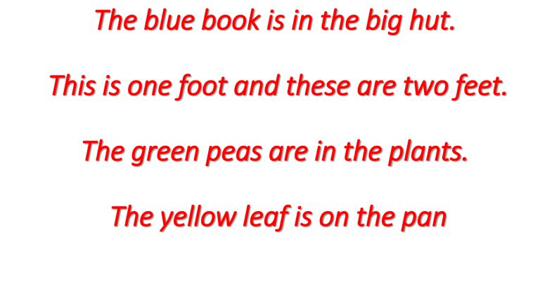 Simple Sentences for Early Readers