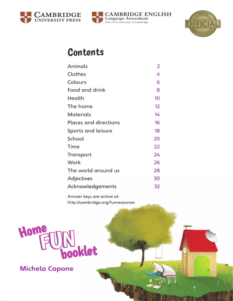 English Activity Booklet for Young Learners