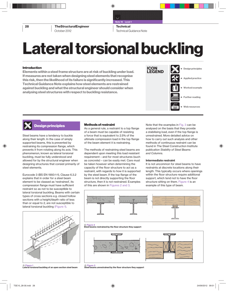 Lateral Torsional Buckling: Steel Frame Design