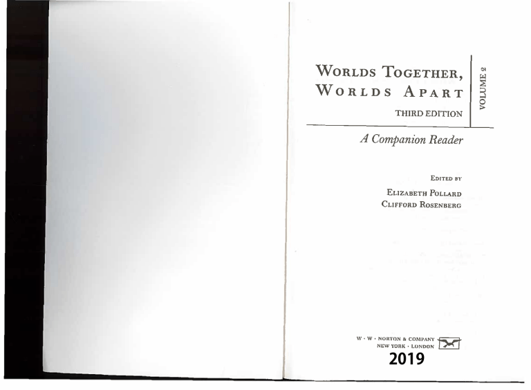 Worlds Together, Worlds Apart: A Companion Reader