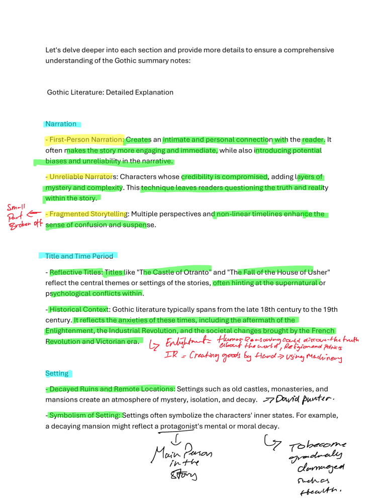 Gothic Literature Summary: Key Elements & Themes