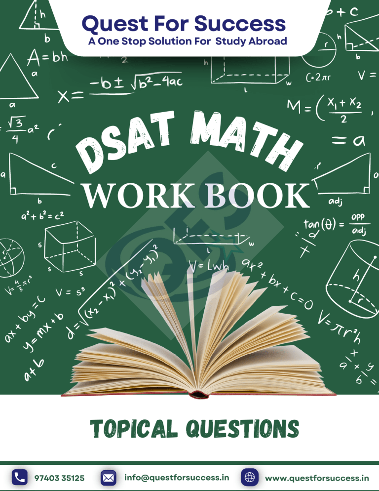 DSAT Math Workbook: Topical Questions for Success