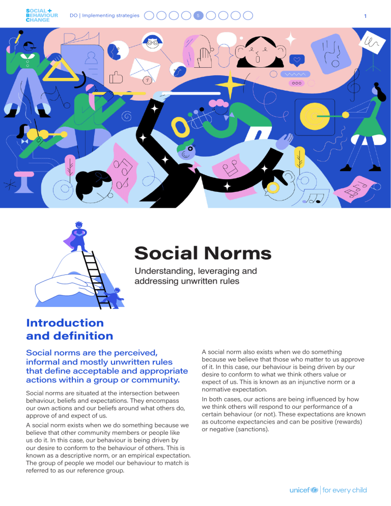 Social Norms: Implementing Strategies for Change