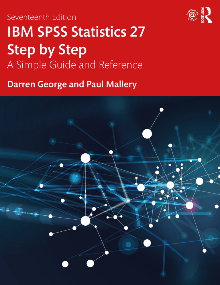 IBM SPSS Statistics 27 Step by Step: A Simple Guide