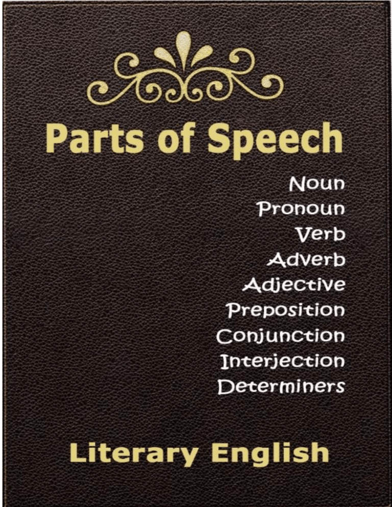 Parts of Speech: English Grammar Textbook