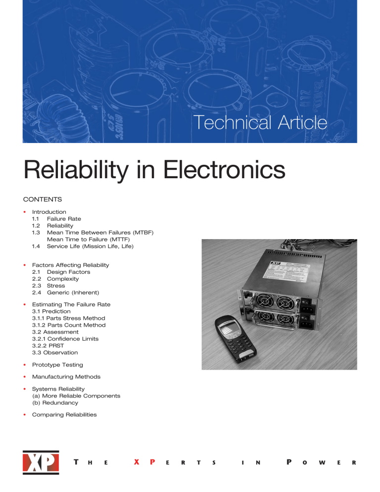 Reliability in Electronics: Failure Rate & MTBF Analysis