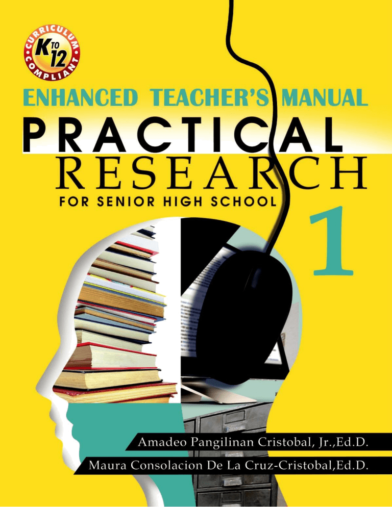 Practical Research 1 Teacher's Manual for Senior High School