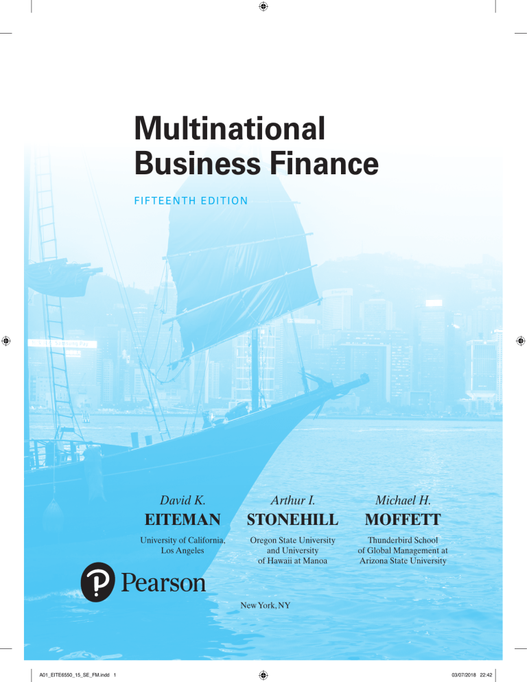 Multinational Business Finance Textbook, 15th Edition