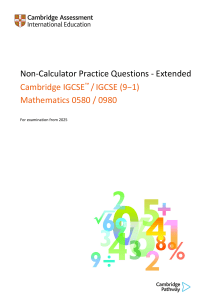 IGCSE -II