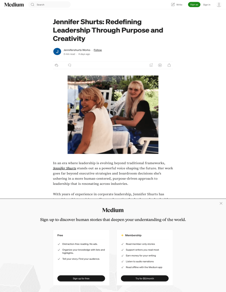 Jennifer Shurts: Purpose & Creativity in Leadership