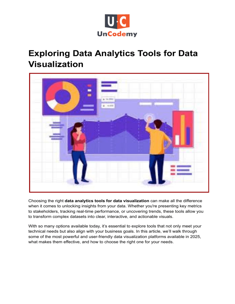 Data Analytics Tools for Visualization in 2025