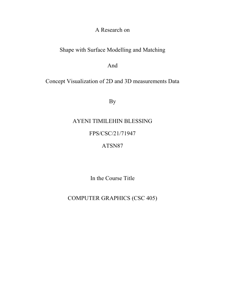 Shape Modeling & Visualization Research Paper