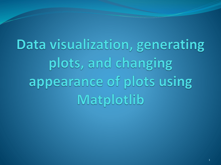 Matplotlib Data Visualization: Plots & Customization