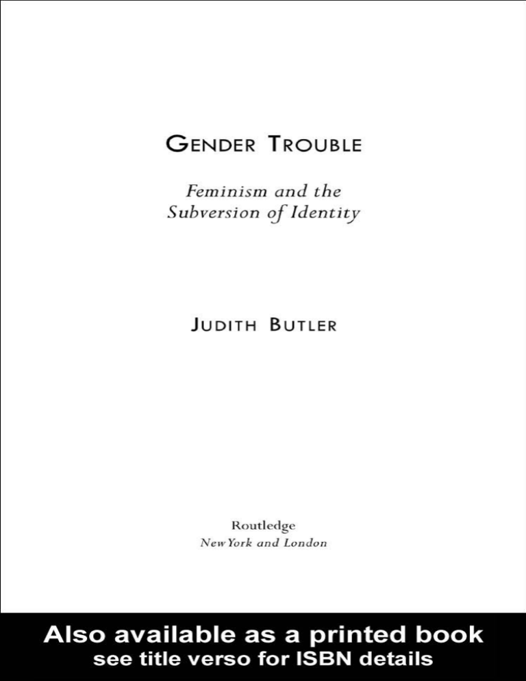 butler-gender trouble