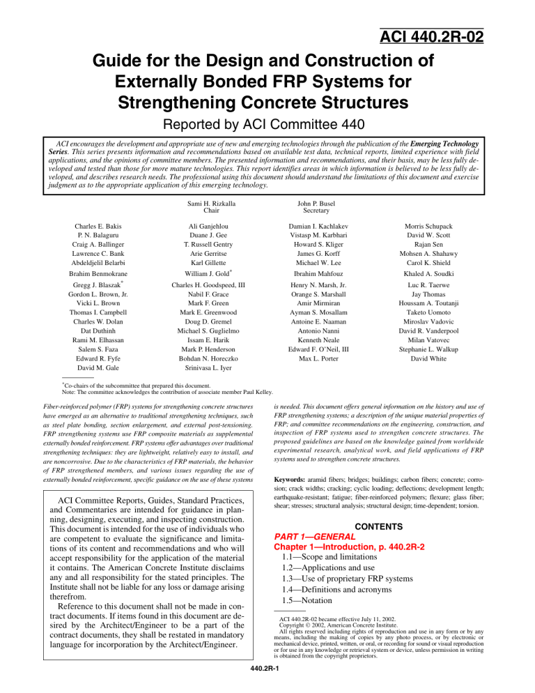 FRP Strengthening Guide: Concrete Structures Design & Construction
