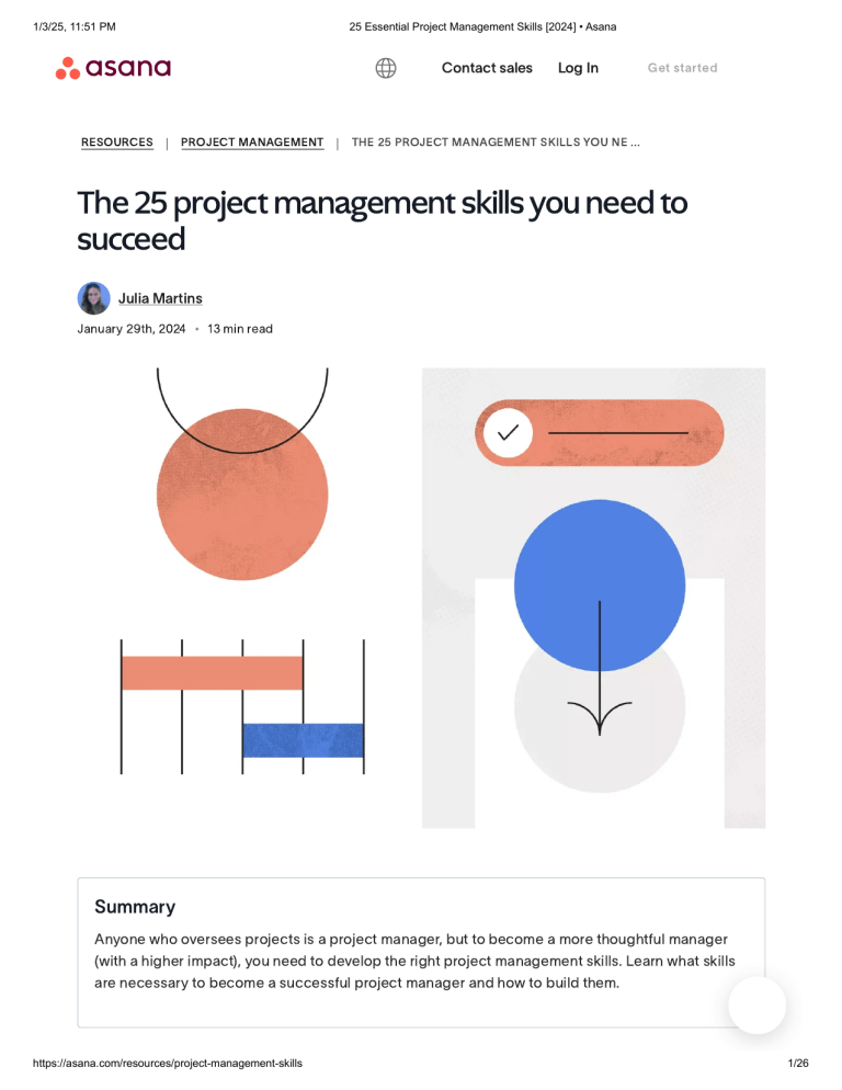 Project Management Skills: Essential Guide [2024]