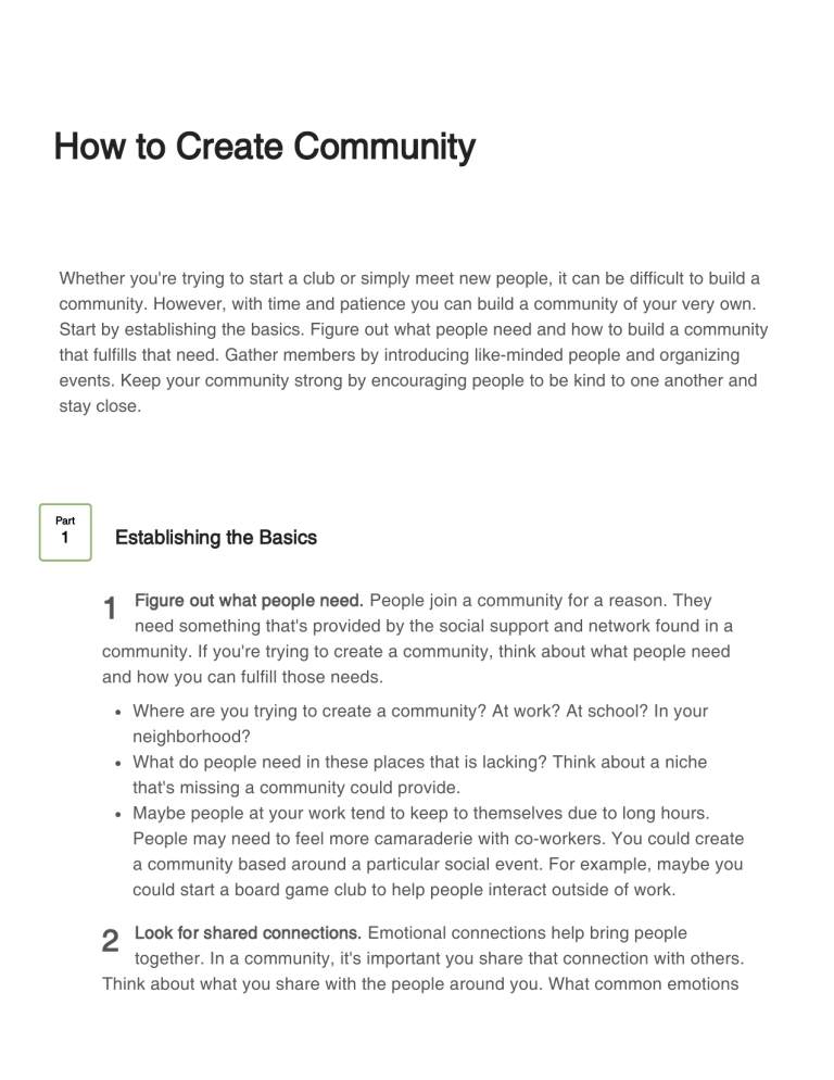 How to Create a Community: A Step-by-Step Guide