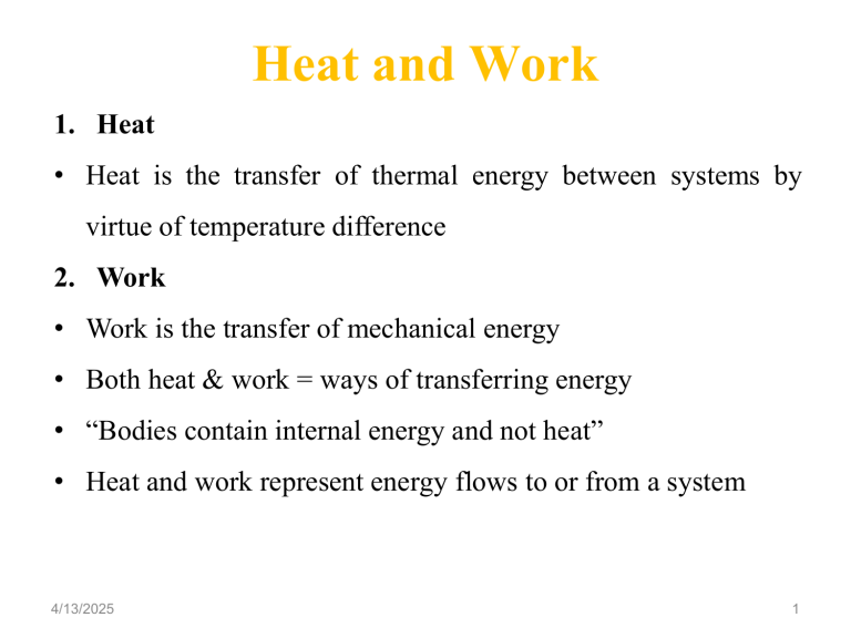 Heat, Work & Thermodynamics: Energy Transfer & Phase Diagrams