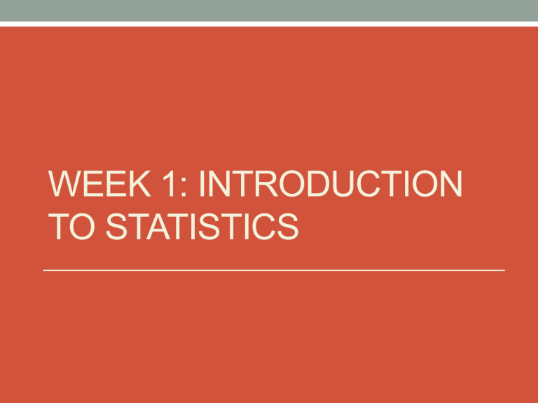 Introduction To Statistics Basic Concepts And Data Types