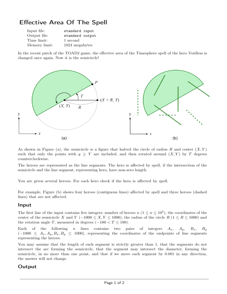 Geometry Problem: Spell Effective Area