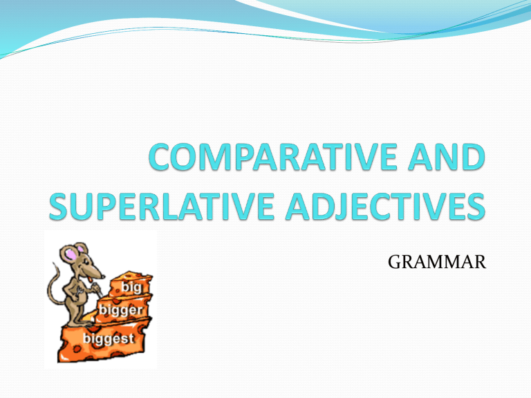 Comparative & Superlative Adjectives Grammar