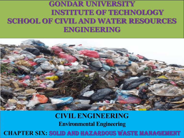 Solid & Hazardous Waste Management: Course Material