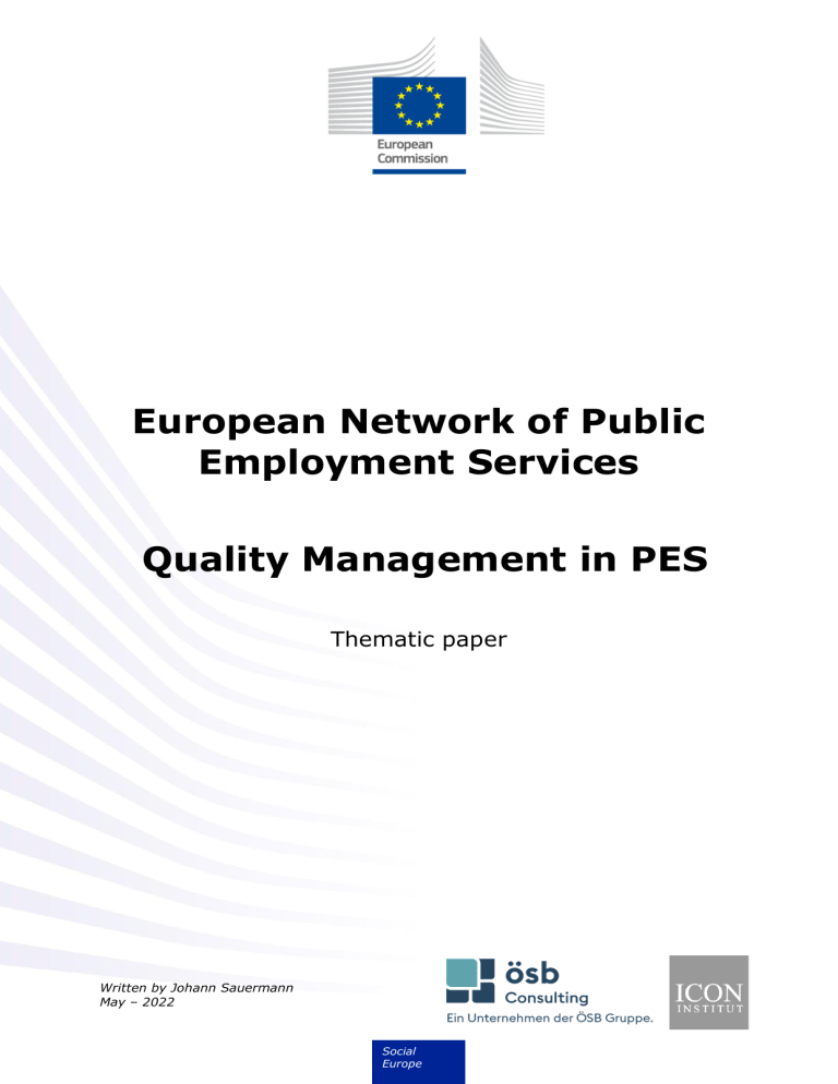 Quality Management in PES: A Thematic Paper