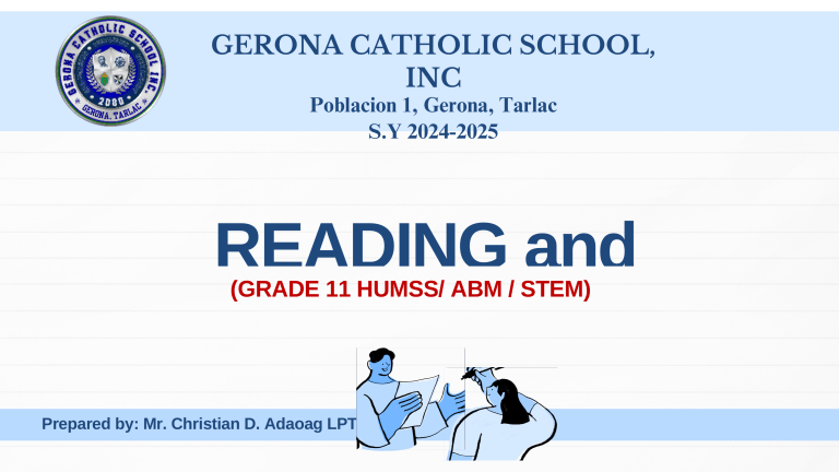 Reading & Writing: Text as Connected Discourse