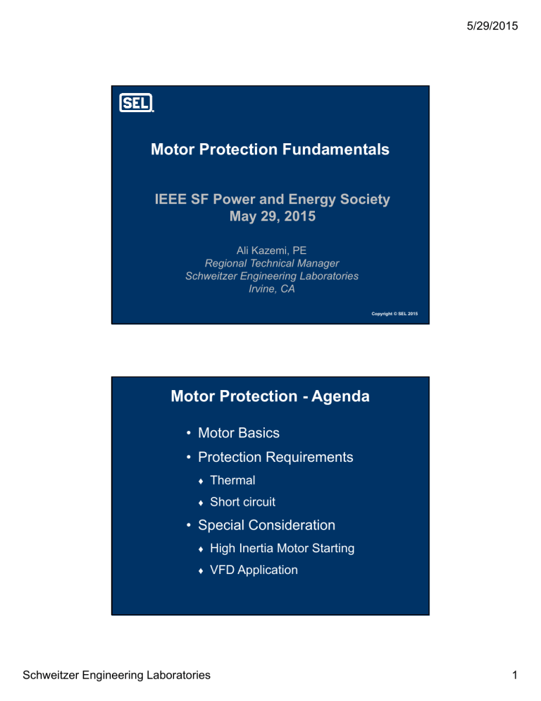 Motor Protection Fundamentals: Basics & Requirements
