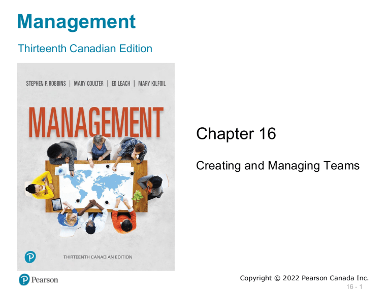 Creating and Managing Teams: Chapter 16 Presentation