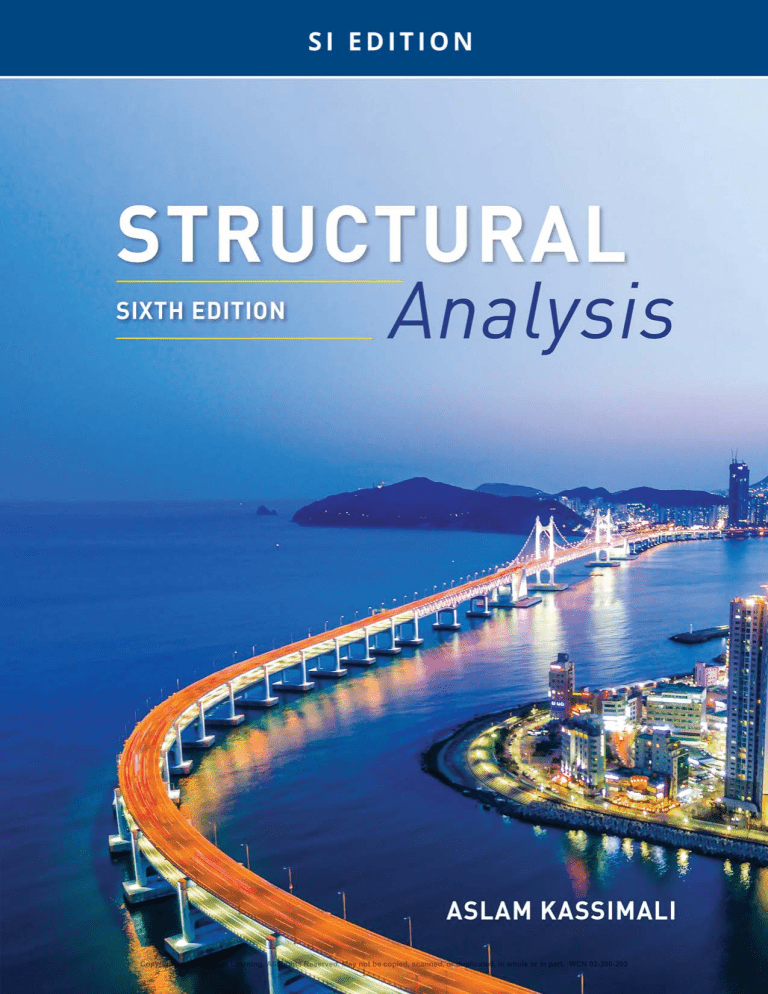 Structural Analysis Textbook, 6th Edition