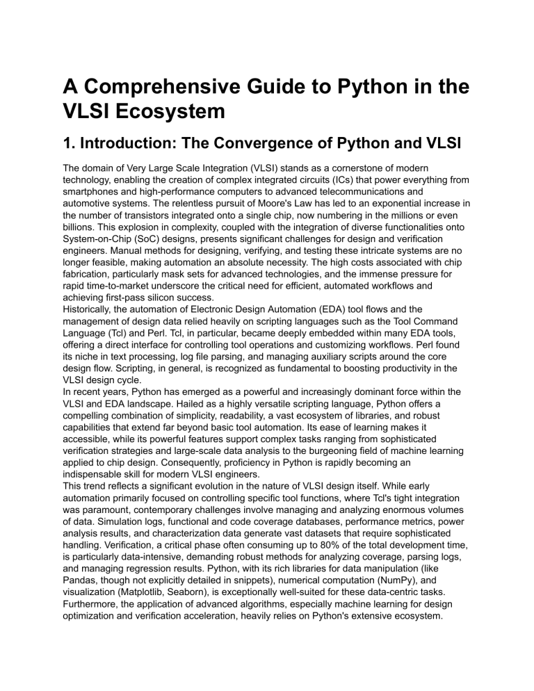 Python in VLSI: A Comprehensive Guide