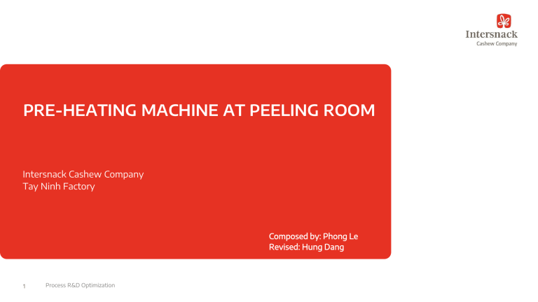 Pre-Heating Machine Installation at Cashew Factory