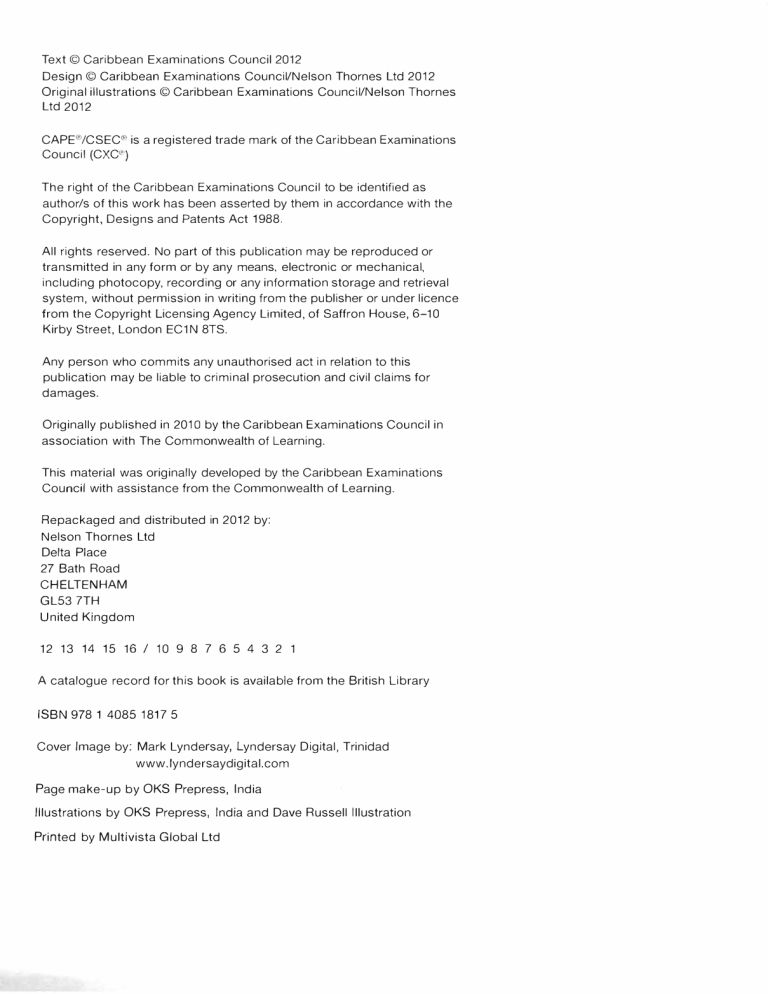 Cape Geography Unit 1 Study Guide